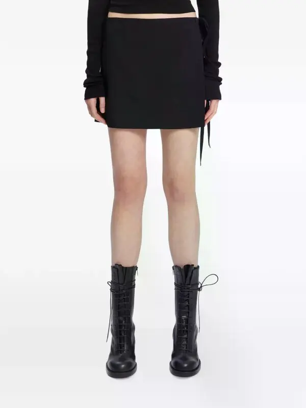 ANN DEMEULEMEESTER Wrap-style Mini Skirt