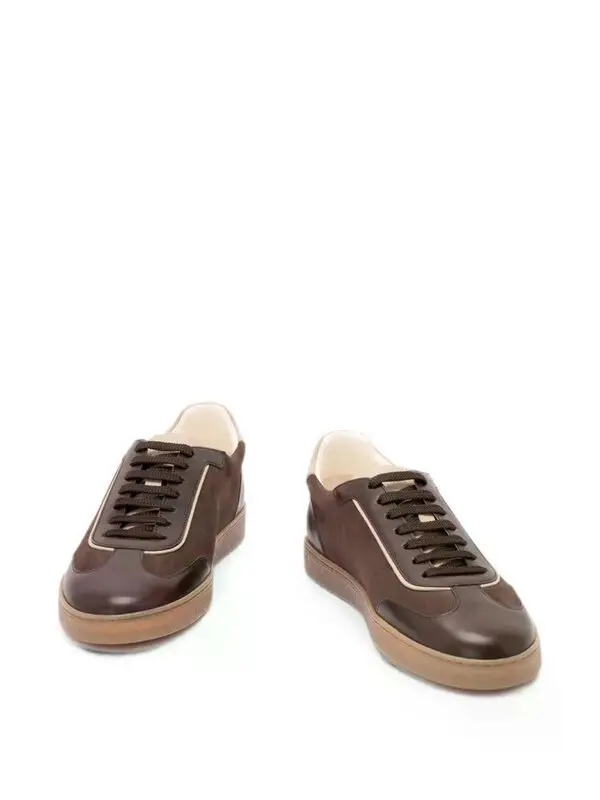 Brunello Cucinelli Panelled Leather Sneakers