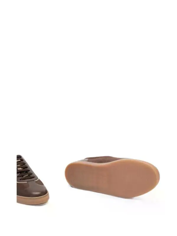 Brunello Cucinelli Panelled Leather Sneakers