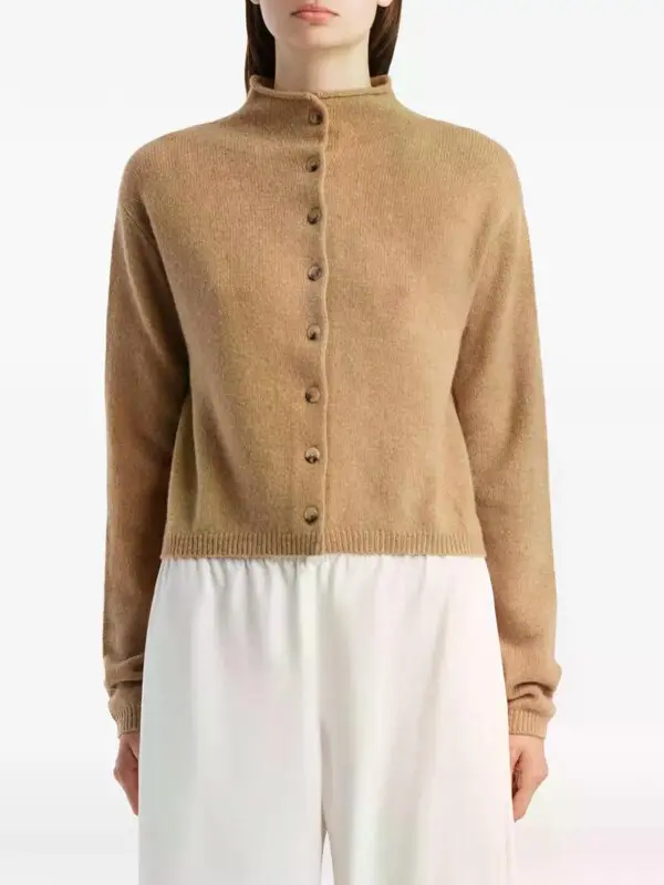 Khaite Annora Cardigan In Camel
