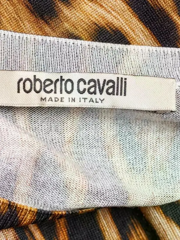 Roberto Cavalli Leopard-print Knit Tank Top