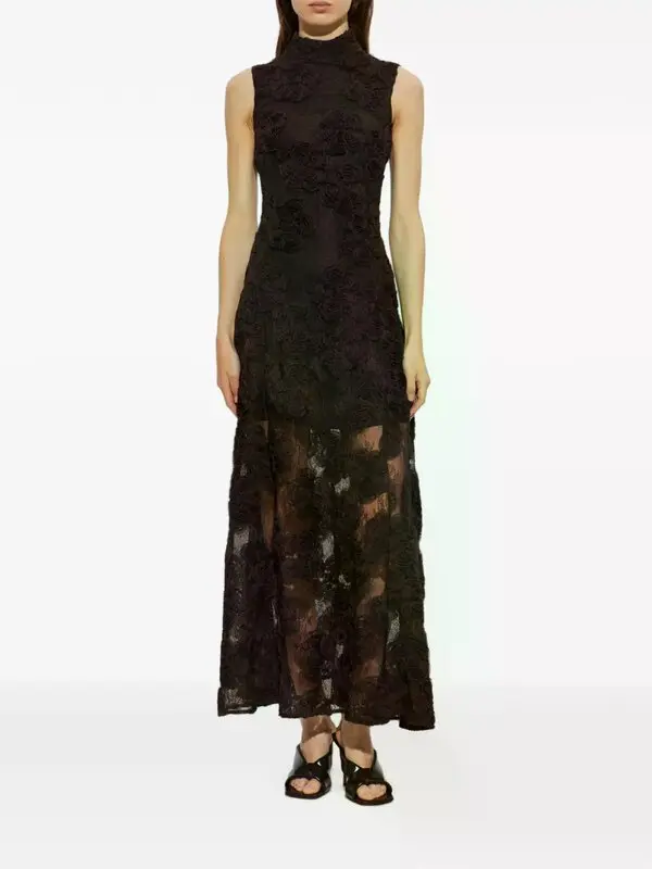 ROTATE BY BIRGER CHRISTENSEN Sleeveless Floral Maxi Dress