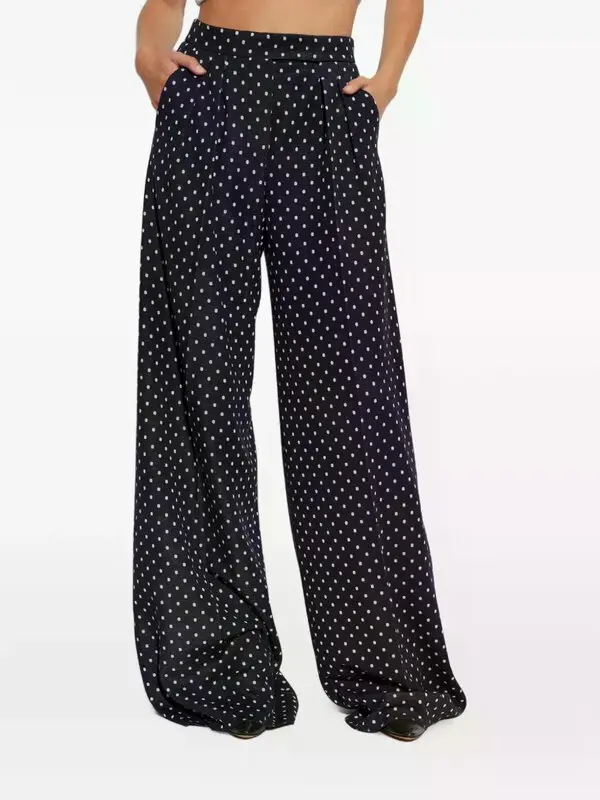 Max Mara Cerbero Polka-dot Palazzo Pants
