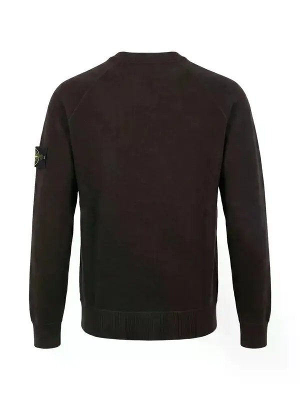 Stone Island Logo-patch Raglan-sleeve Sweater
