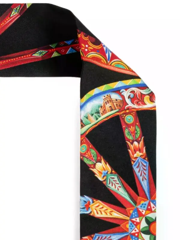 Dolce & Gabbana Carretto-print Silk Scarf