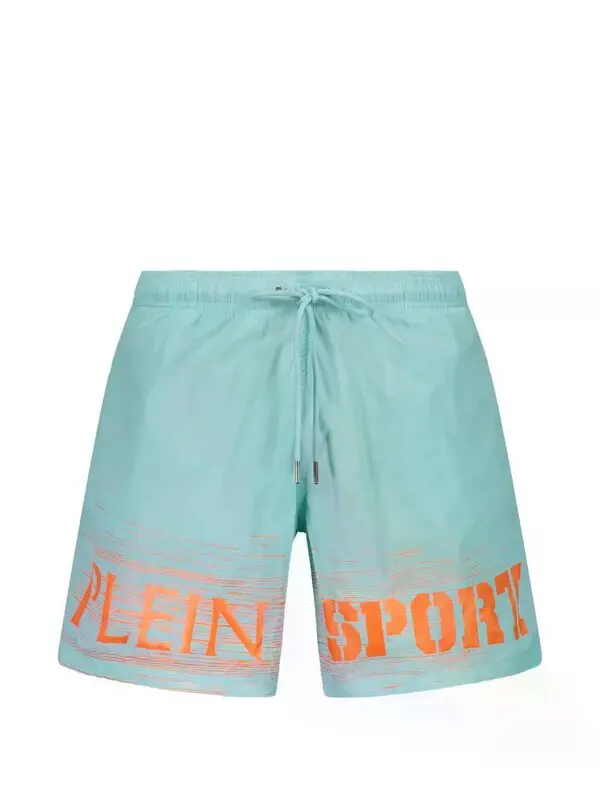 PLEIN SPORT Logo-print Drawstring Swim Shorts