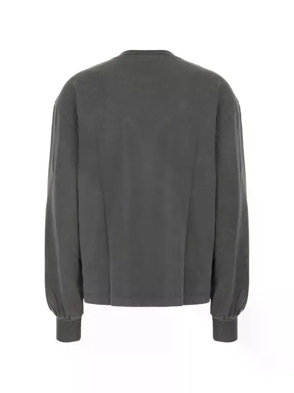 GANNI Graphic-print Cotton Sweatshirt