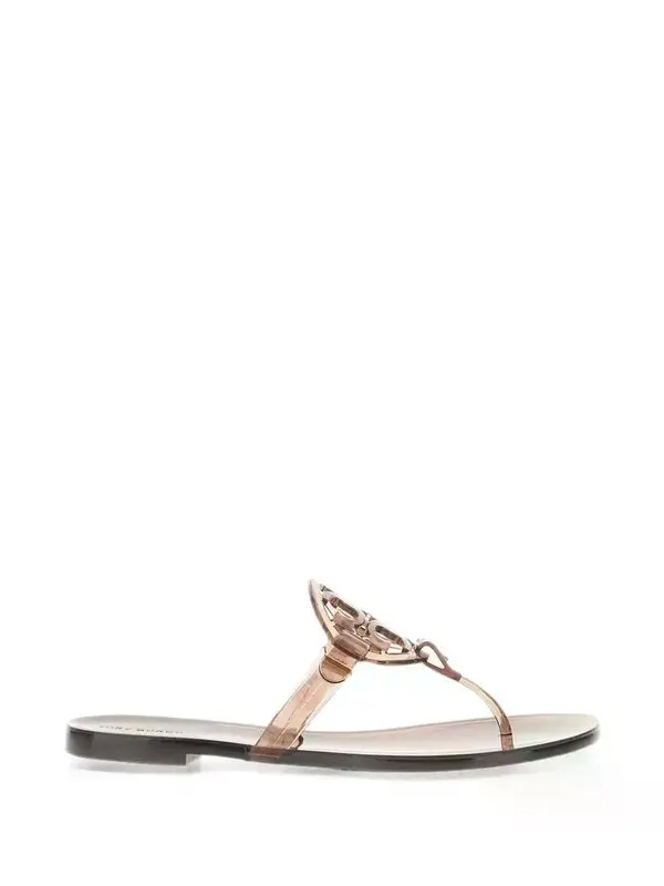 Tory Burch Miller Flat Sandals With Thong Strap - Brown