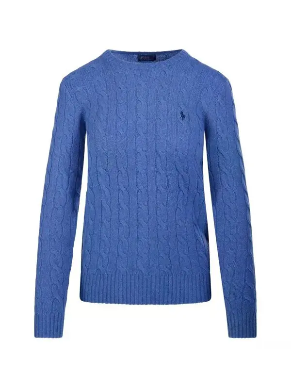 Polo Ralph Lauren Cable-knit Embroidered-logo Sweater