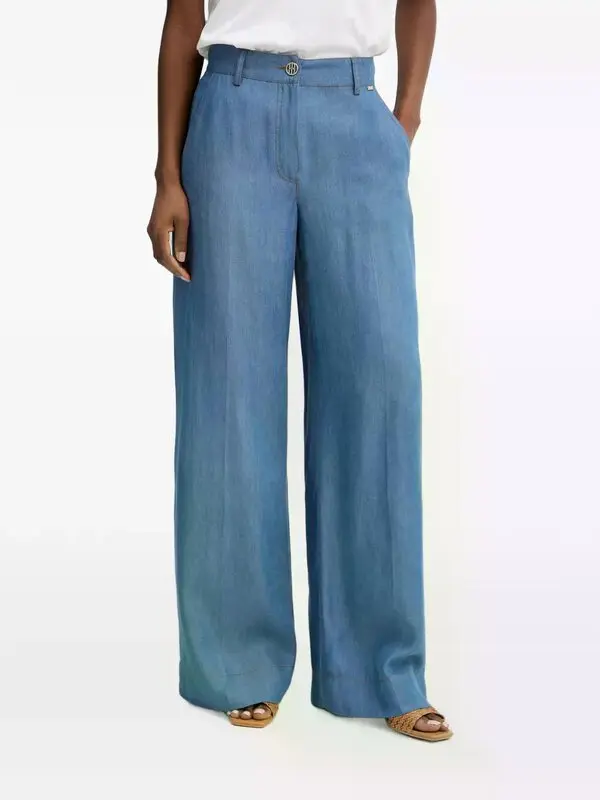 FRACOMINA Wide Leg Palazzo Trousers