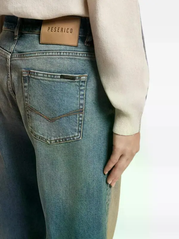 Peserico Faded Wide-leg Jeans