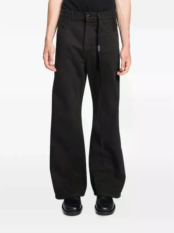 ANN DEMEULEMEESTER Modest Five-pocket Flared Jeans - Black