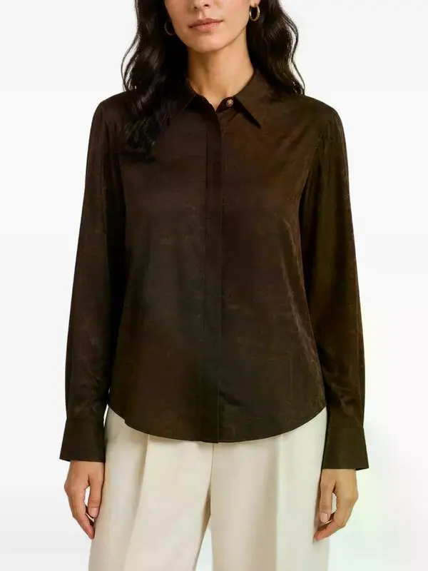RETORI Palm-jacquard Long-sleeve Shirt