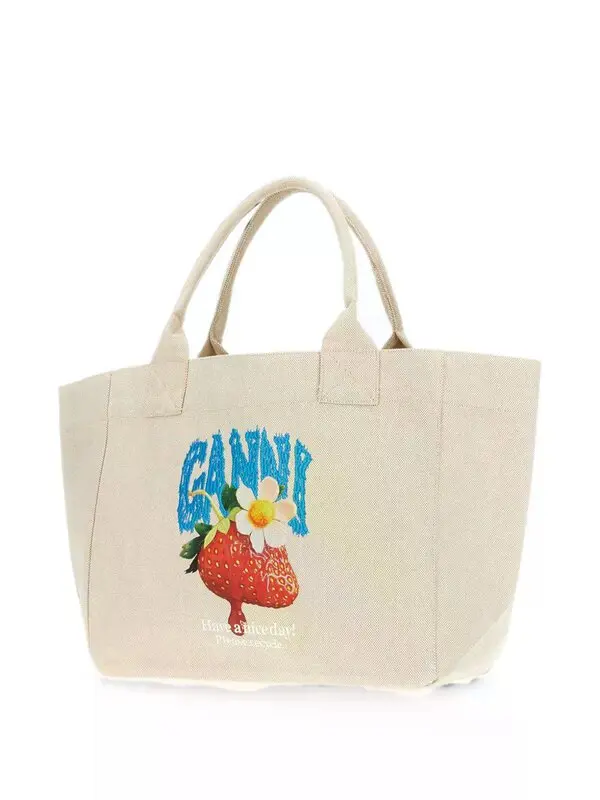 GANNI Cotton Tote Bag