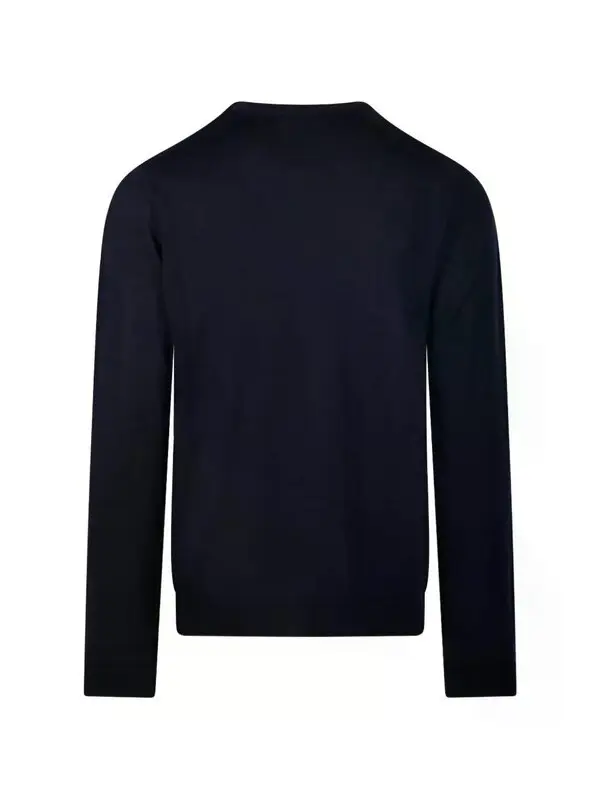 ROBERTO COLLINA Crew-neck Ribbed-trim Sweater