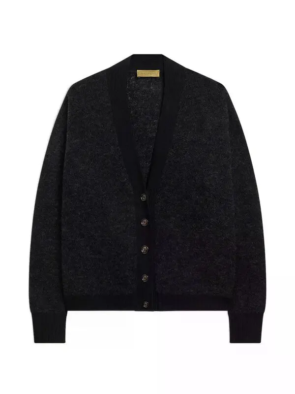 Momoni Pra Bouclé-knit Ribbed-trim Cardigan