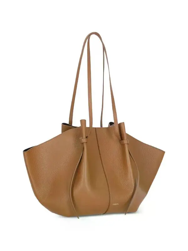Yuzefi Mochi Leather Shoulder Bag - Brown