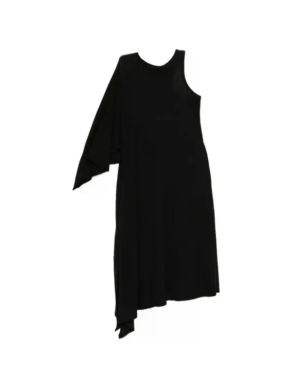 Yohji Yamamoto Asymmetric Draped Dress