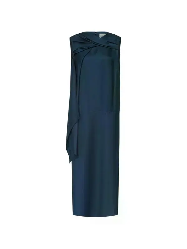Loulou De Saison Draped Silk-twill Mini Dress