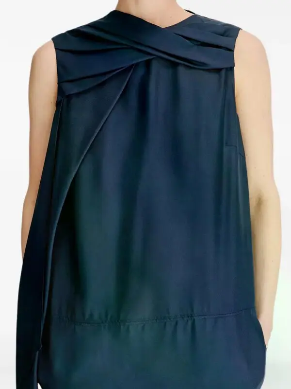 Loulou De Saison Draped Silk-twill Mini Dress