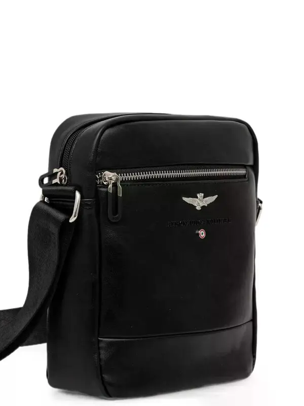 AERONAUTICA MILITARE Logo Plaque Zip Belt Bag