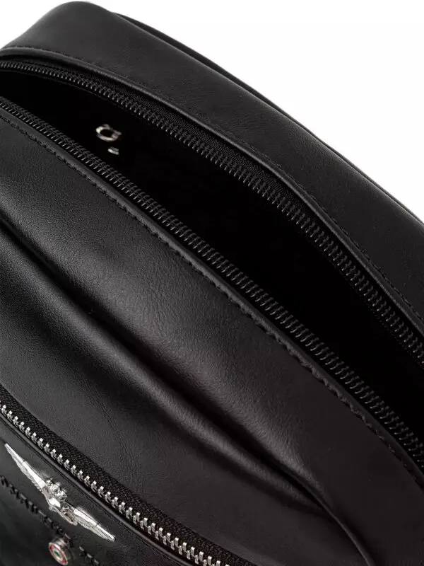 AERONAUTICA MILITARE Logo Plaque Zip Belt Bag