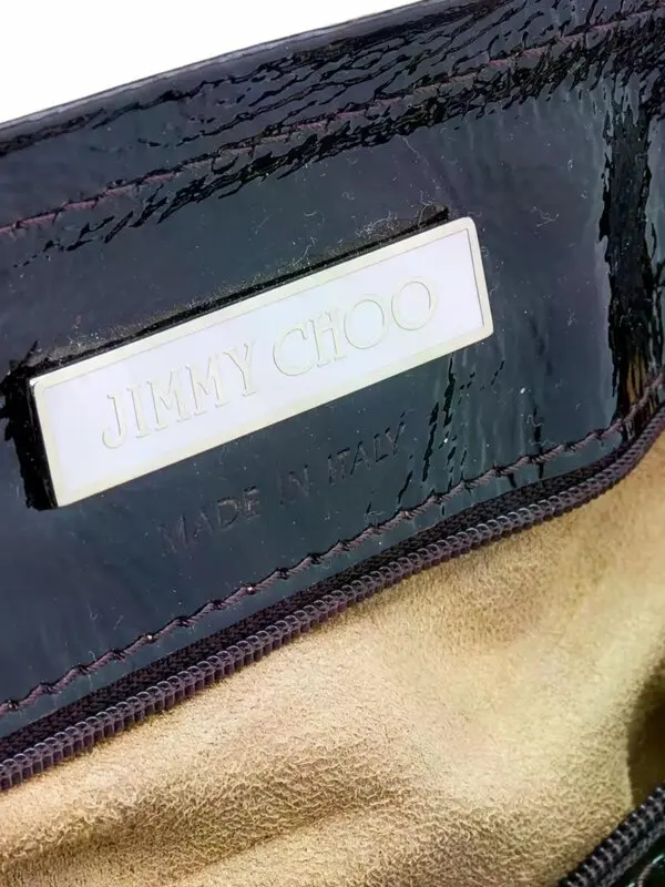 JIMMY CHOO Lizard-embossed Leather Shoulder Bag