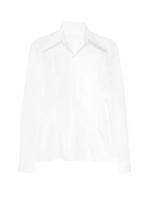 Yohji Yamamoto Poplin Puff-sleeve Shirt