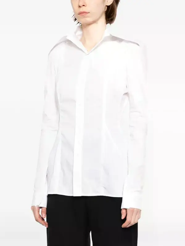 Yohji Yamamoto Poplin Puff-sleeve Shirt