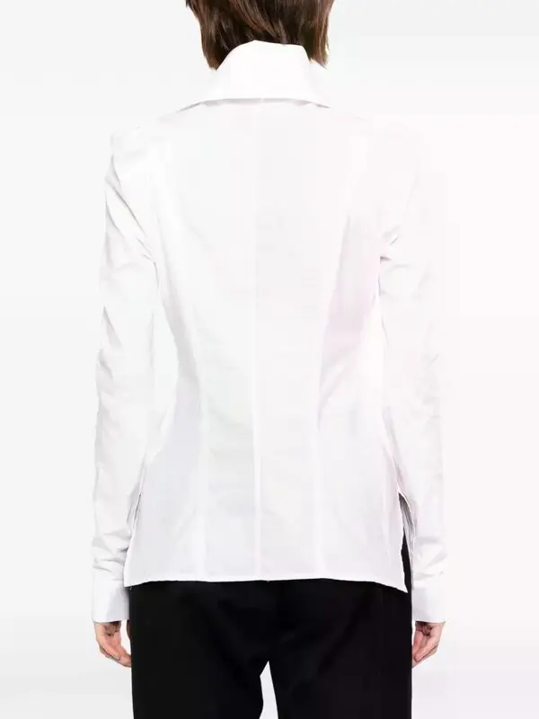 Yohji Yamamoto Poplin Puff-sleeve Shirt
