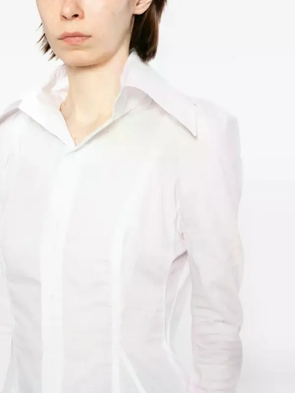 Yohji Yamamoto Poplin Puff-sleeve Shirt