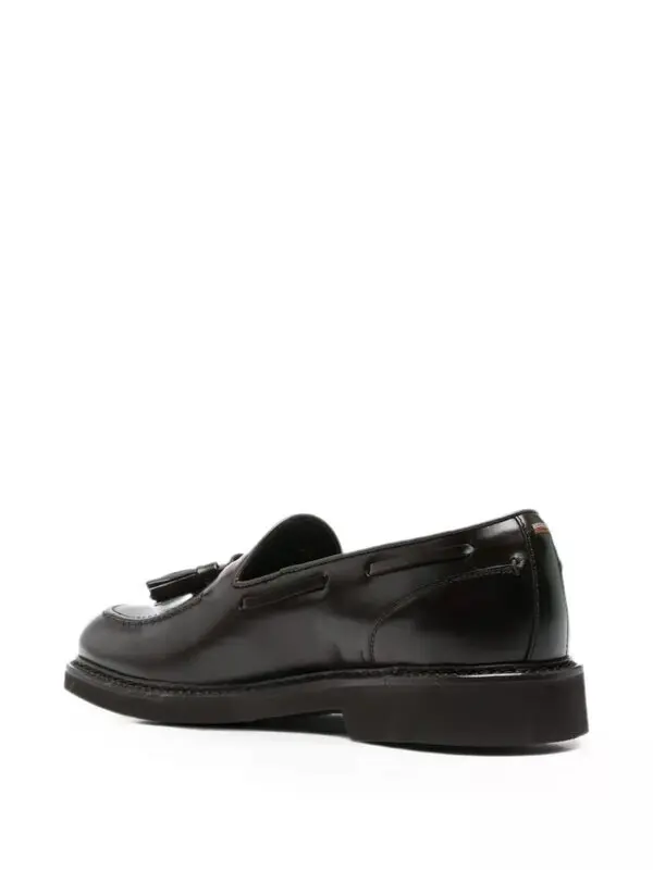 Canali Tassel-detail Leather Boat Shoes