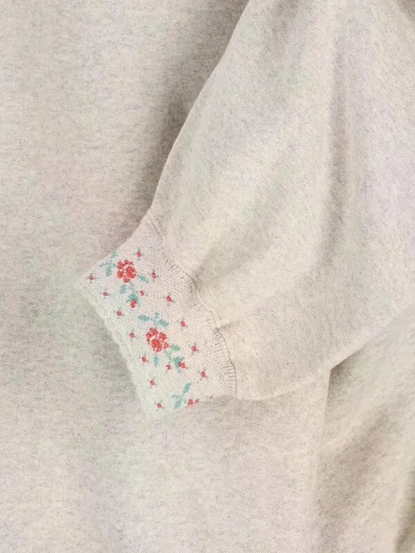 Chloé Floral-embroidered Logo-print Sweater