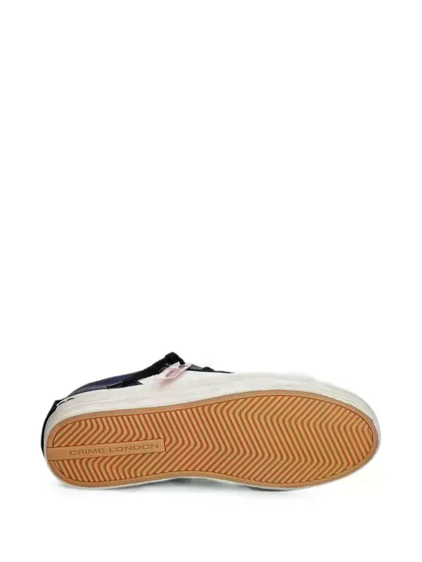 CRIME LONDON Sk8 Deluxe Glitter Detail Sneakers - Blue