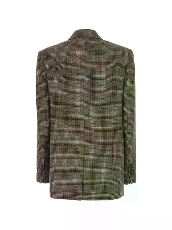 Max Mara Check-pattern Single-breasted Blazer