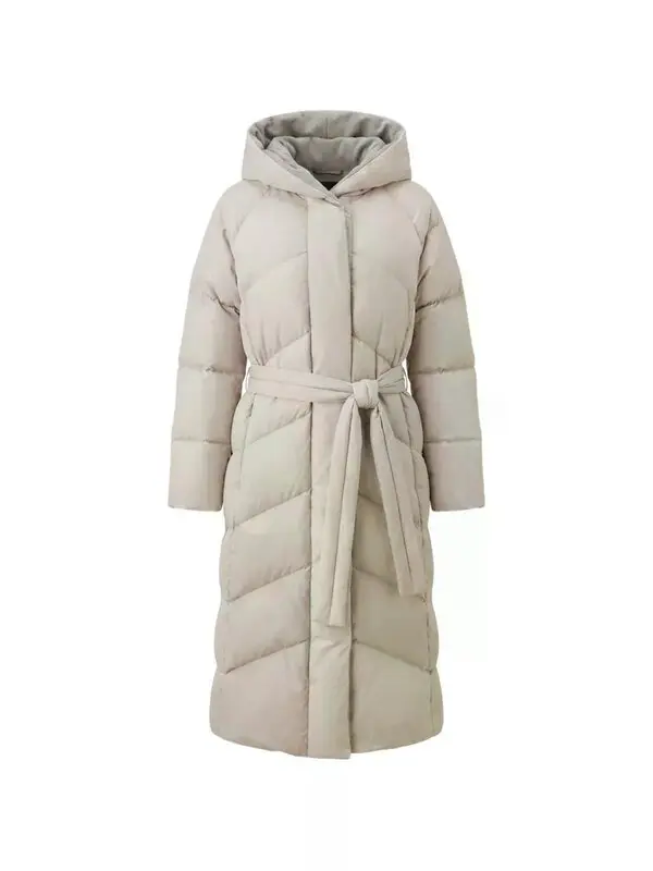 MOORER Belted Hooded Puffer Coat
