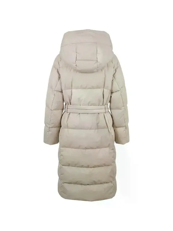 MOORER Belted Hooded Puffer Coat