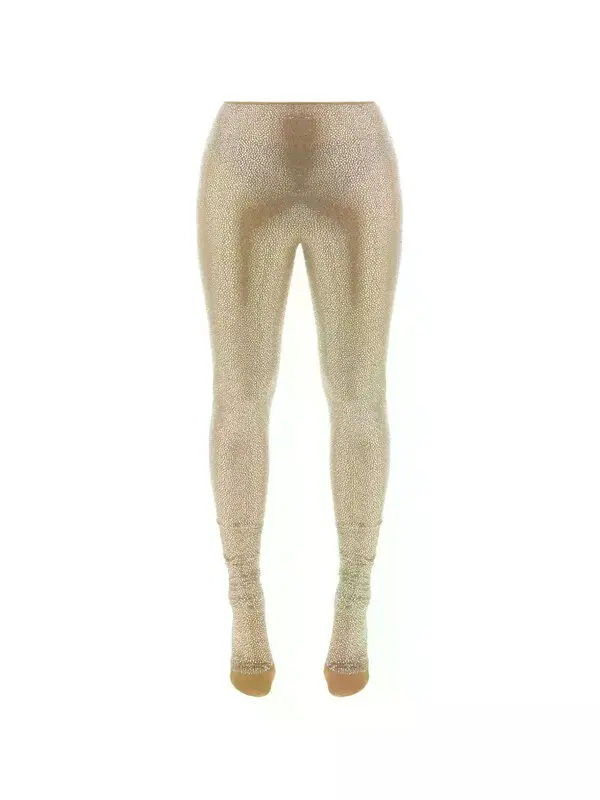 Giuseppe Di Morabito Crystal-embellished Leggings - Neutrals