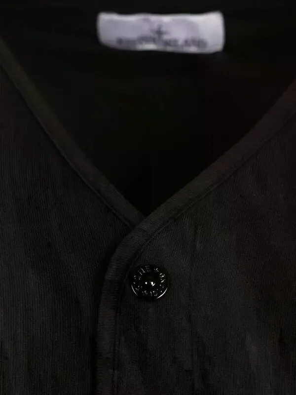 Stone Island Logo-patch Button-up Sweater