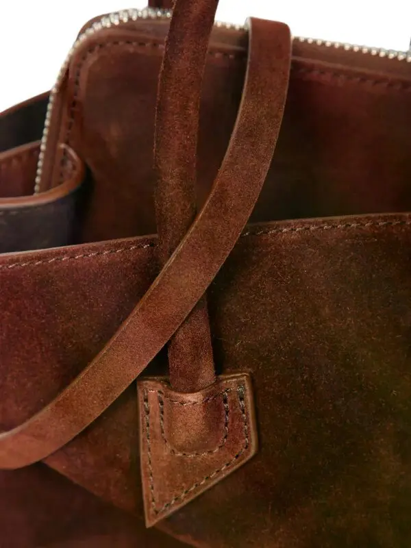 Attico Mini La Passeggiata Suede Handbag