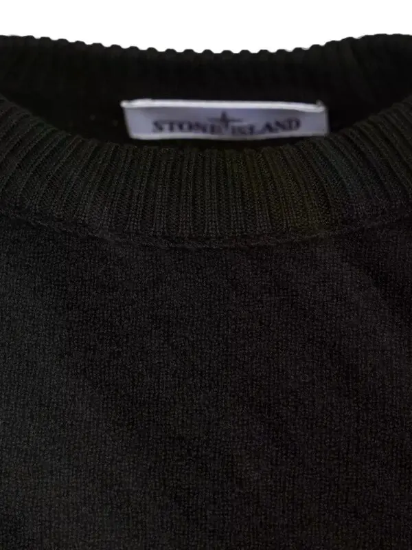 Stone Island Textured-stitch Wool Sweater