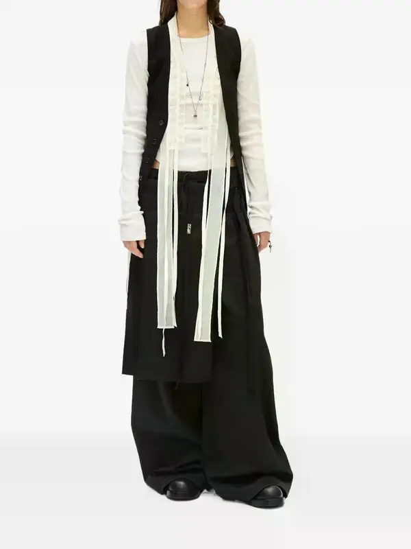 ANN DEMEULEMEESTER Dot Wrinkled Long-sleeve T-shirt
