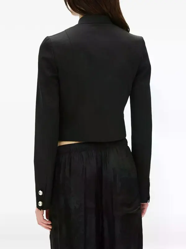 ANN DEMEULEMEESTER Bab Stand-collar Button-up Jacket