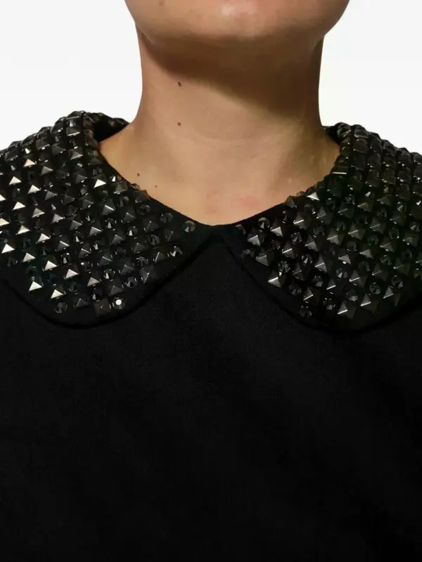 Dolce & Gabbana Crystal-embellished Collared Mini Dress