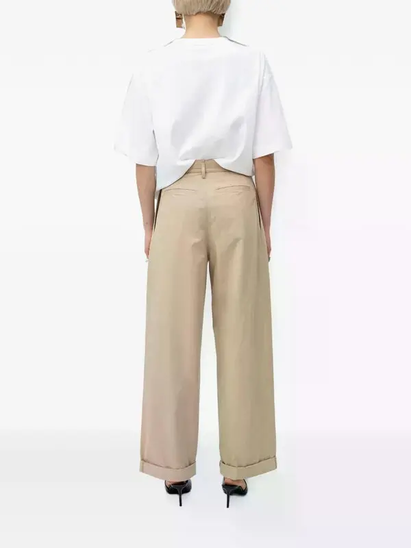 DARKPARK Pleated Turn-up Trousers
