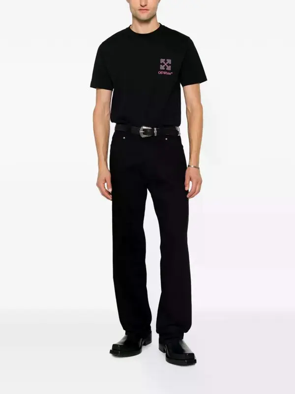 Off-White Arrows Logo-print Cotton T-shirt