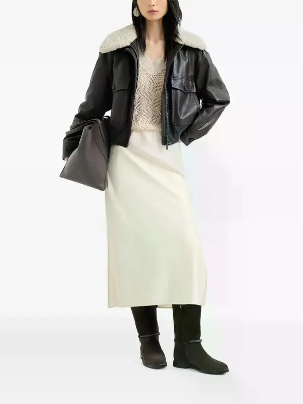 Brunello Cucinelli Dazzling Abstract-leaf Sweater In Mohair And Wool
