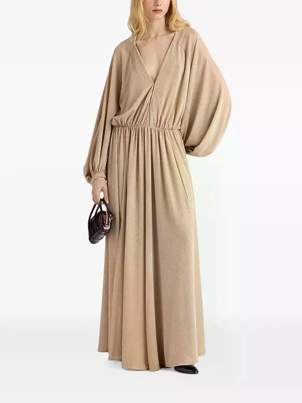 Momoni Lurex-jersey Maxi Dress