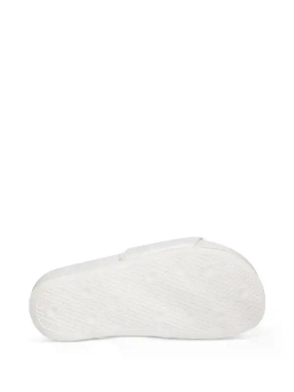 Liu Jo Logo-embossed Platform Slides - White
