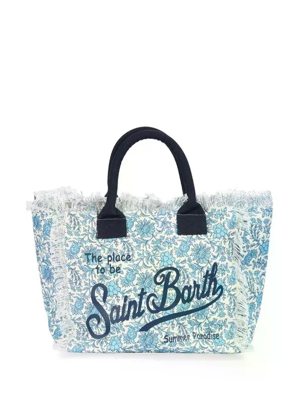 MC2 SAINT BARTH Floral Print Tote Bag - Neutrals
